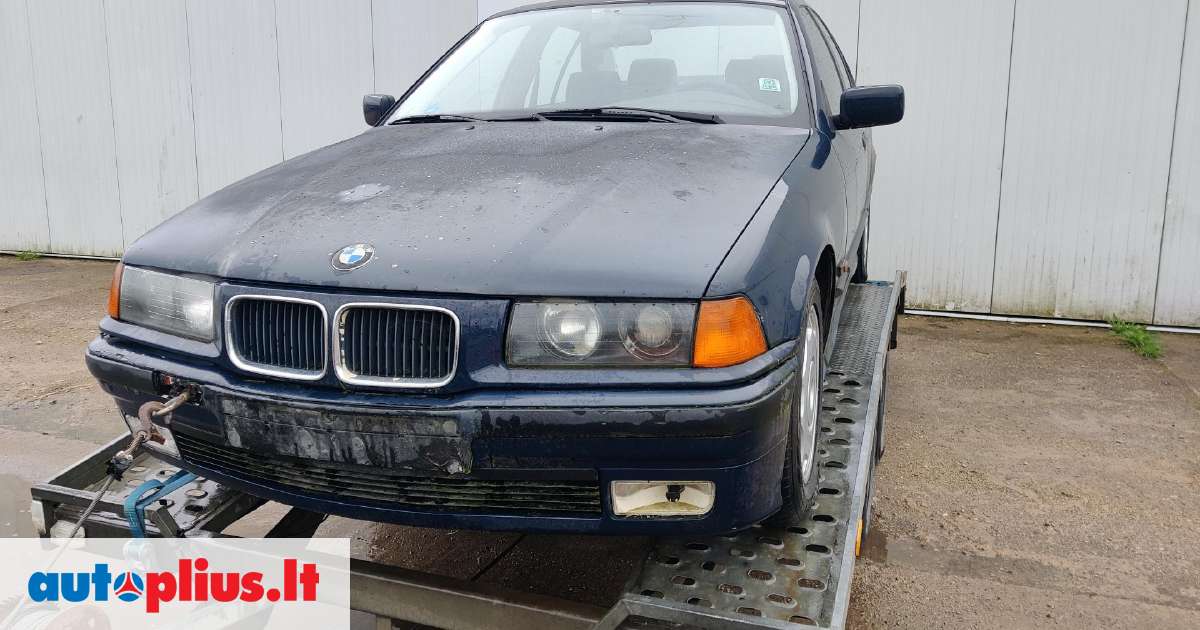 BMW 325 dalimis. Kėbulas ir kėbulo dalys nesupuvusios 1994-08 m ...