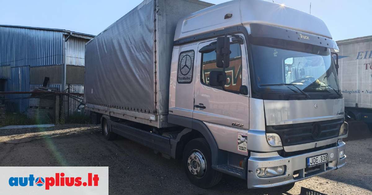Mercedes-Benz Atego 2, bortiniai su užuolaidomis 2009-06 m., | A26107944