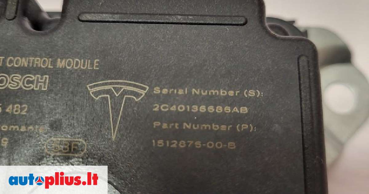 Tesla Model 3, 1521914-S1-B, 1521914-S4-B, kėbulo dalys 2019 m ...
