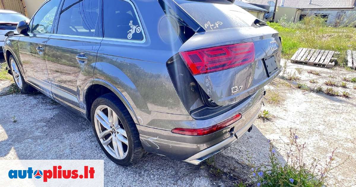 Audi Q7 dalimis. Usa amerika r21 audi sport ratlankiai 360 kameros h ...