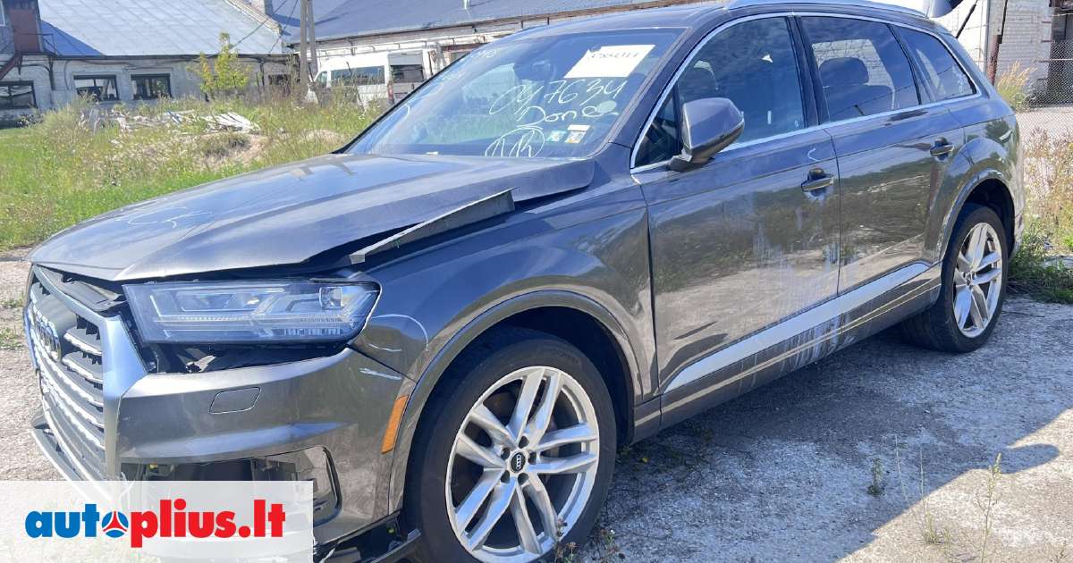 Audi Q7 dalimis. Usa amerika r21 audi sport ratlankiai 360 kameros h ...