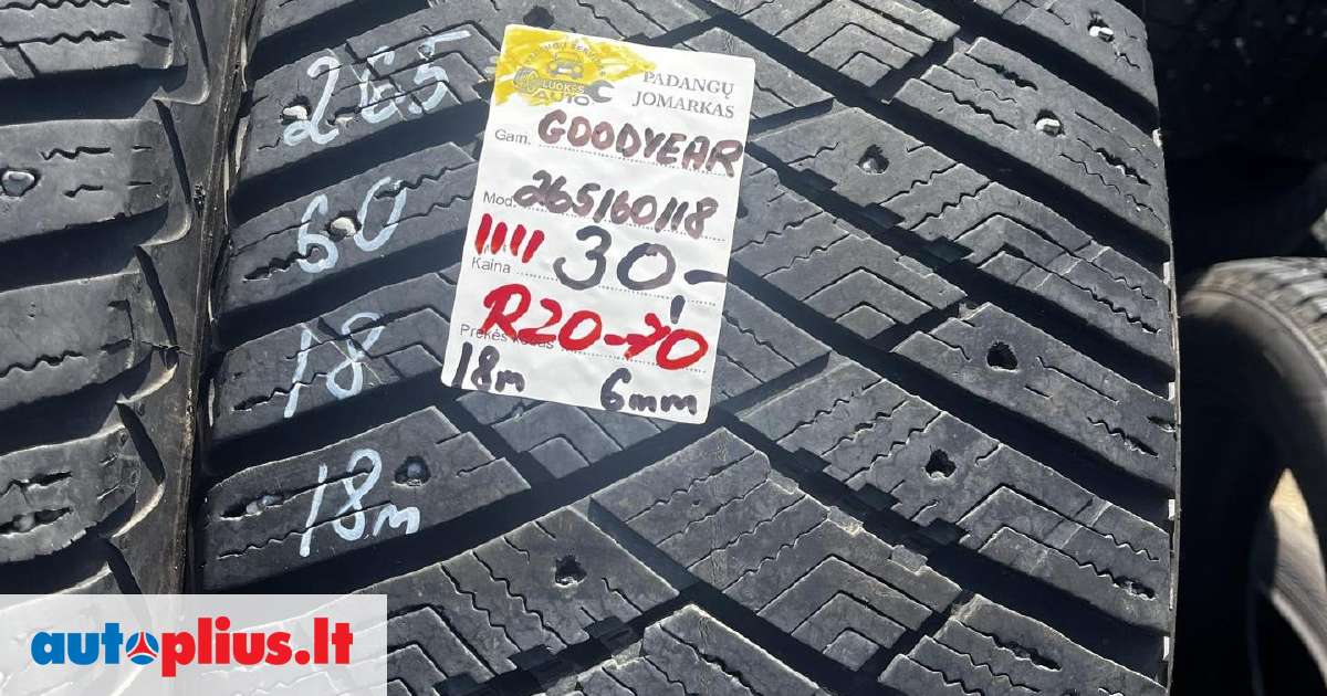 Goodyear *R20-70; SIUNČIAME, ziemas 265/60 R18 | A26530094