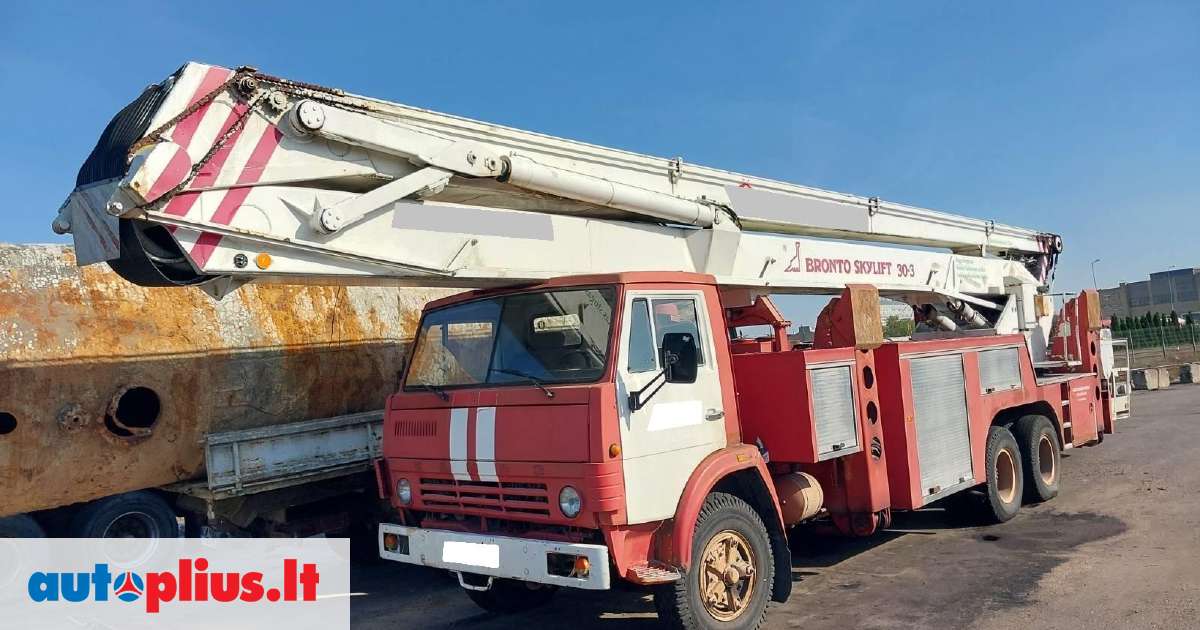 Kamaz 53213 BRONTO LIFT 300, automobiliniai bokšteliai 1982-06 m ...