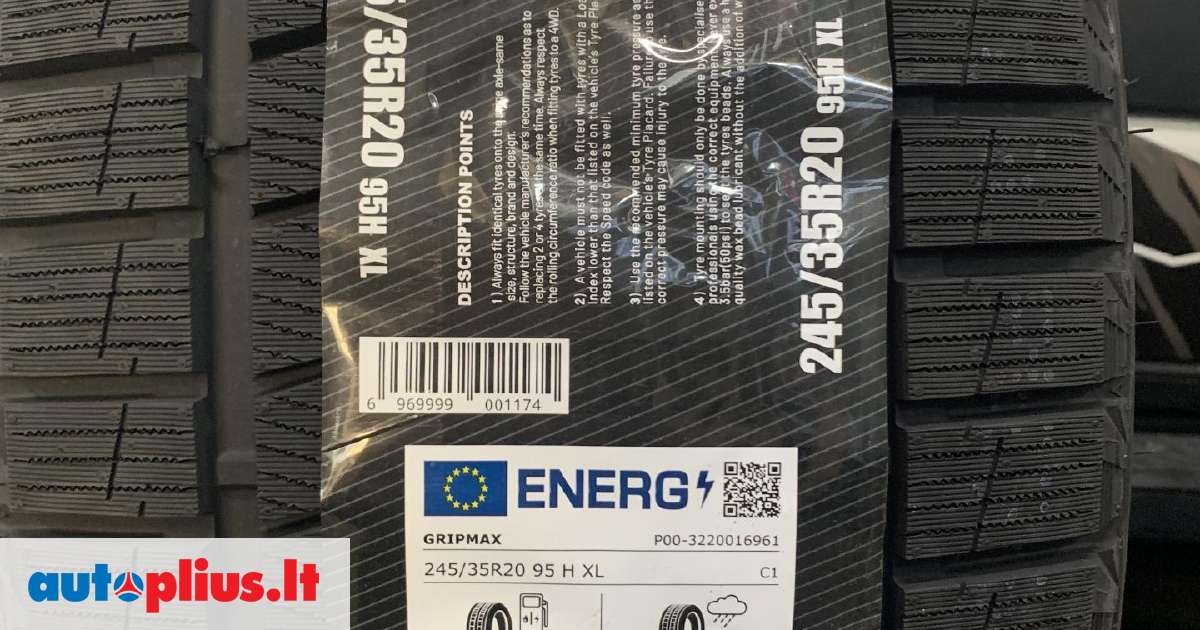 Gripmax SureGrip Pro ICEX, žieminės 245/35 R20 | A26704751