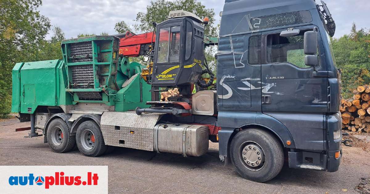 MAN TGA 26.530-2004 m./JENZ HEM561, smulkintuvai / skaldyklės 2012 m ...