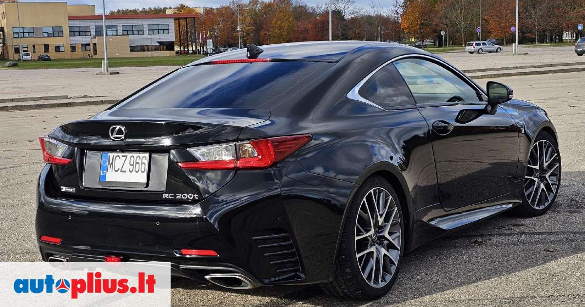 Lexus RC 200t, 2.0 l., kupė (coupe) 2016 m., | A26984207
