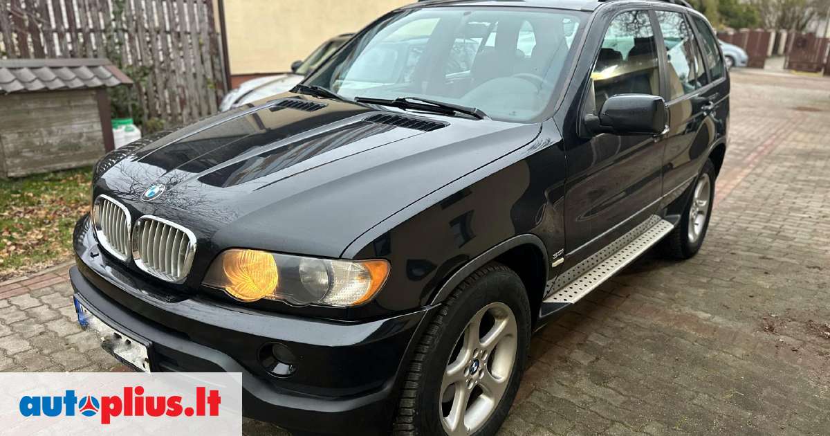 BMW X5, 3.0 l., off-road / crossover 2002-01 m., | A27006993
