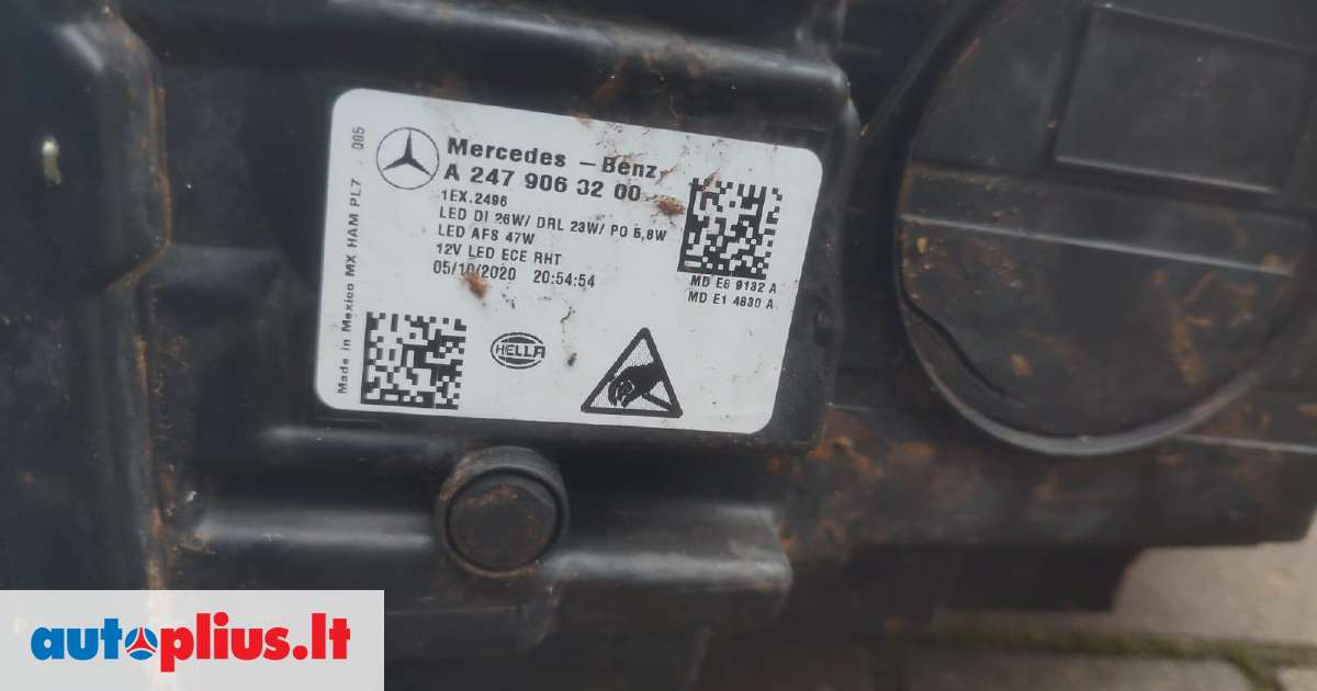 Mercedes-Benz GLB klasė Full led europinis zibintas 2021 m., | A27022299