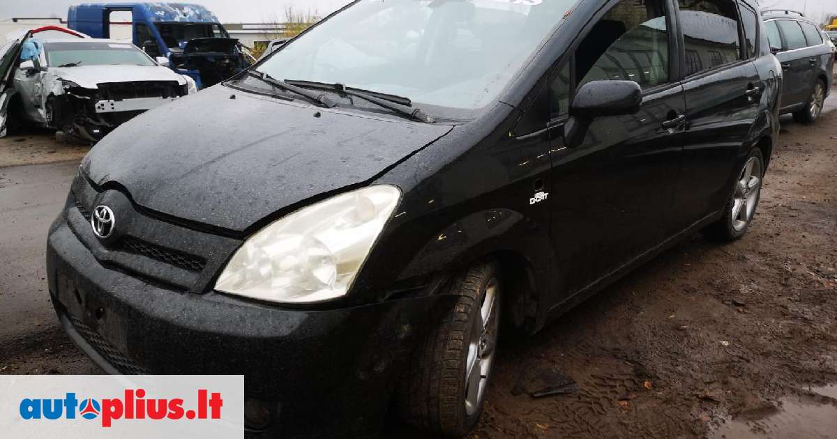 Toyota Corolla Verso dalimis. Automobilis ardomas dalimis запасные части автомобиля 2006-02 m ...