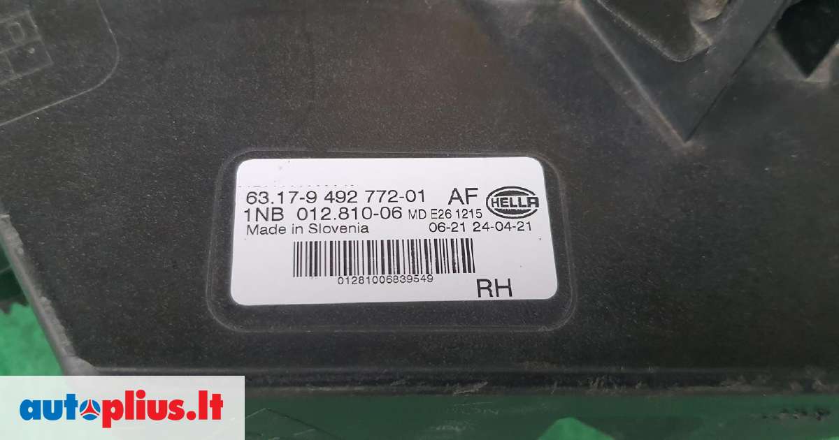 BMW X3, 9492772 8064596 7399977, Ledas desine puse 70 euru bamperio ...