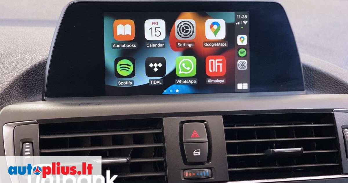 BMW 1 serija Carplay android auto modulis f20 f21 cic nbt nbt evo ...