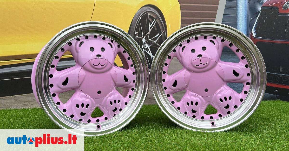 Autowheels Ronal Teddy Bear VW JDM Pink, lengvojo lydinio, R15 | A26402104