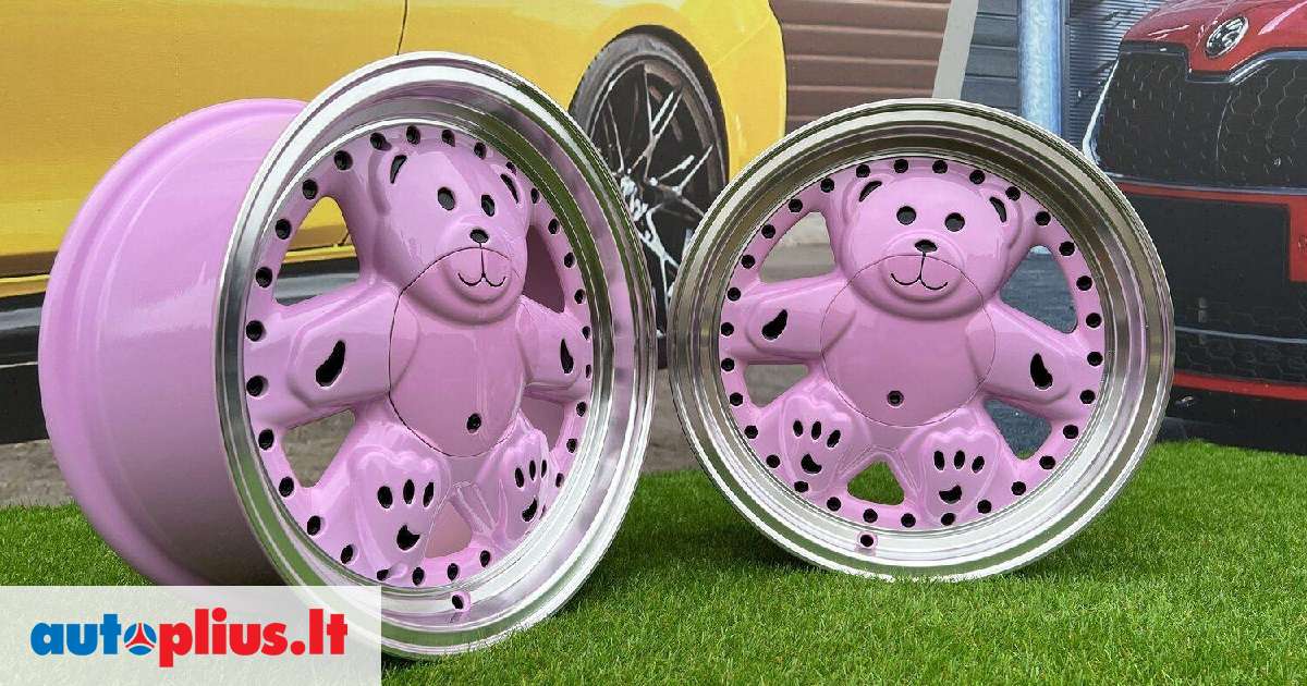Autowheels Ronal Teddy Bear VW JDM Pink, lengvojo lydinio, R15 | A26402104