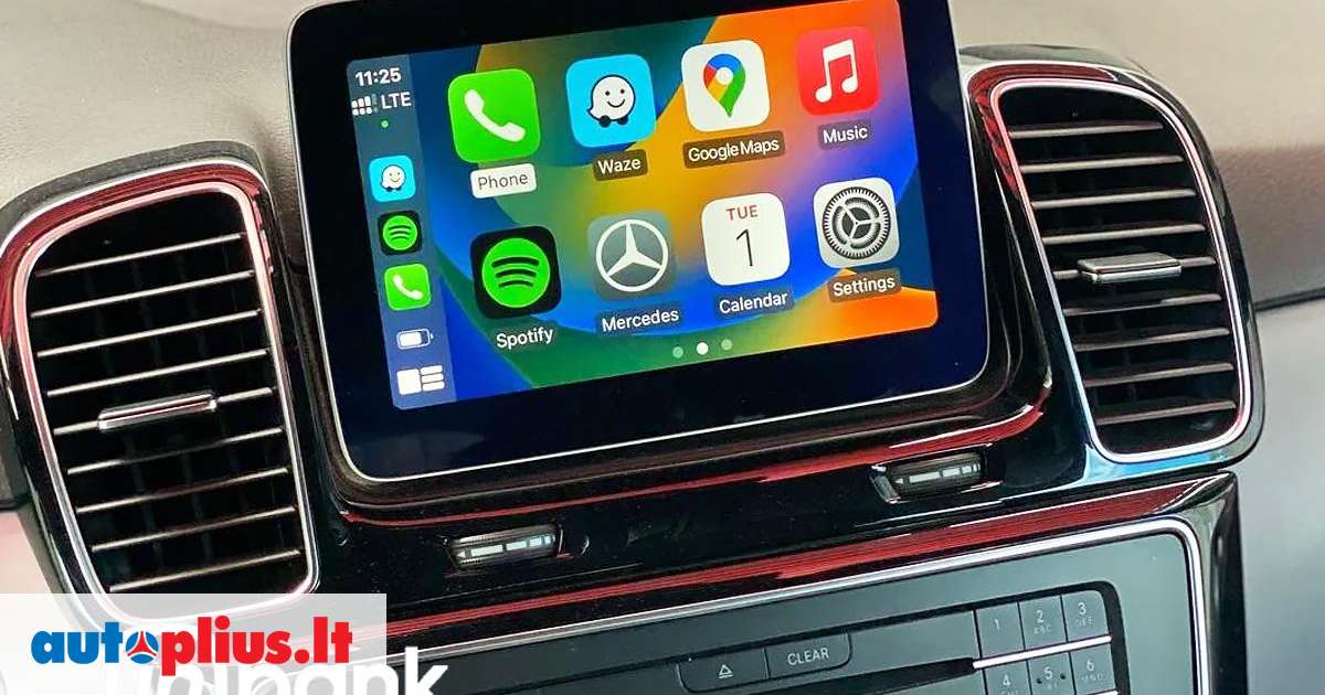 Mercedes-Benz GLE klasė Carplay android auto modulis w166 ntg 5 0 ...