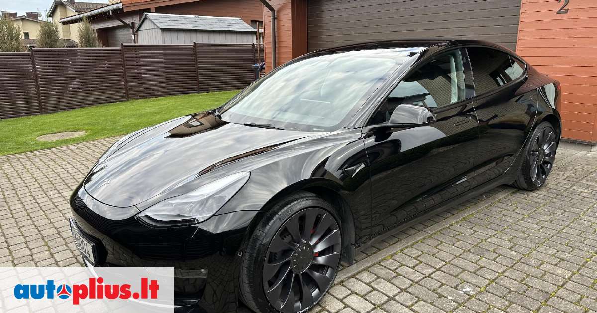 Tesla Model 3, 82 kWh, saloon / sedan 2022-03 m., | A27248491