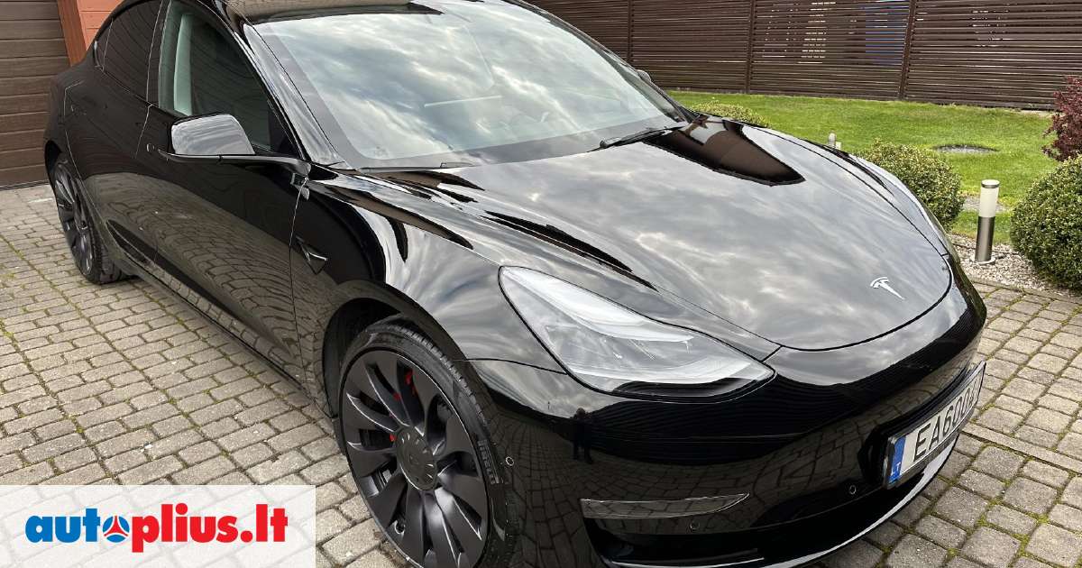 Tesla Model 3, 82 kWh, saloon / sedan 2022-03 m., | A27248491