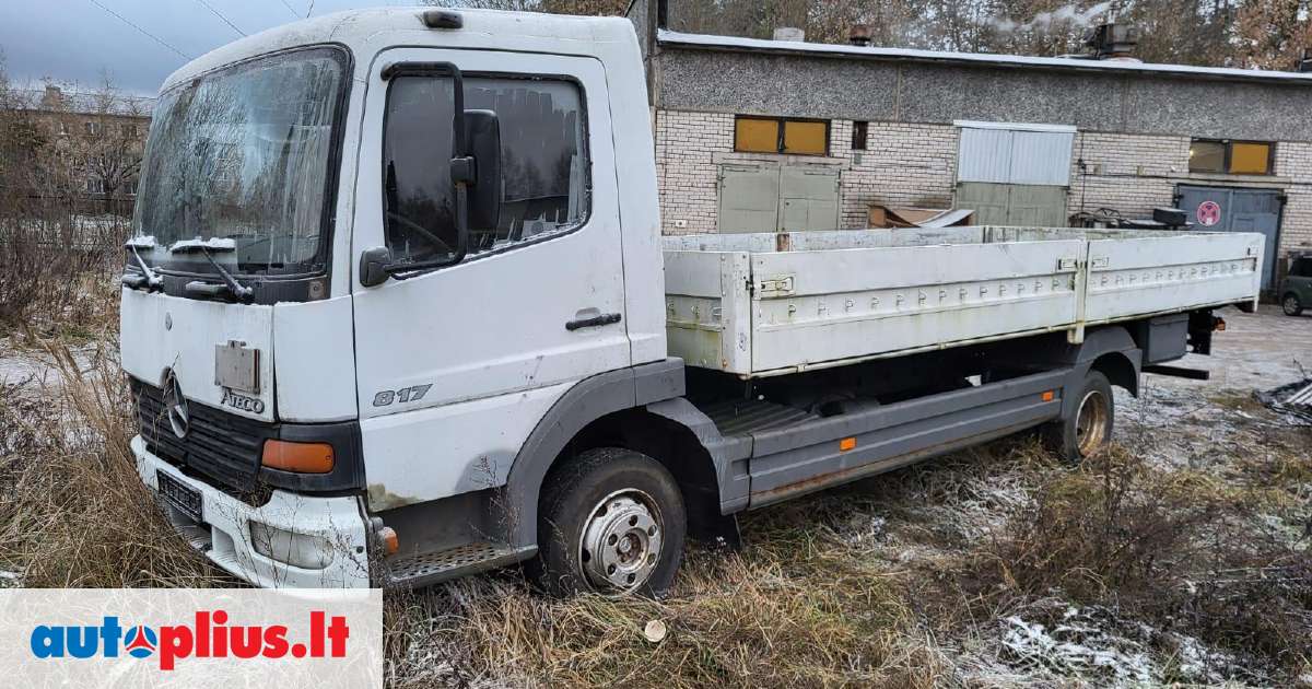 Mercedes-Benz Atego 817, dropside trucks 1999-04 m., | A27276221