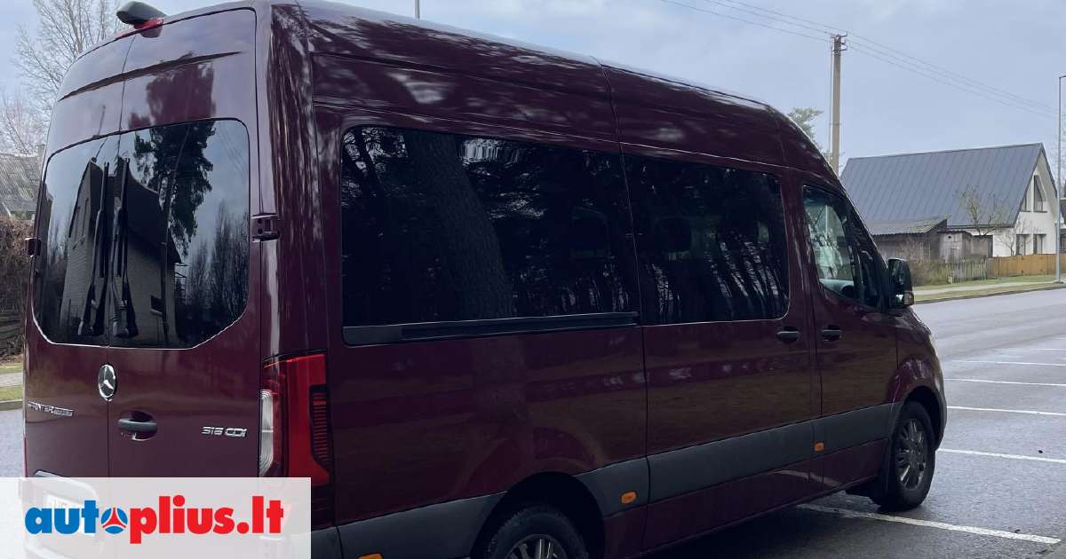 Mercedes-Benz Sprinter, 2.1 l., keleivinis mikroautobusas 2019-04 m ...