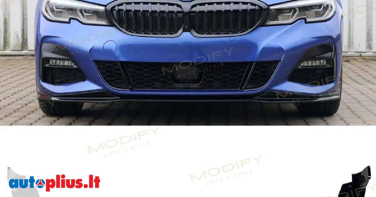 BMW 3 serija Priekinis pažeminimas lipas bmw g20 g21 performance stiliaus 2020 m., | A27314637