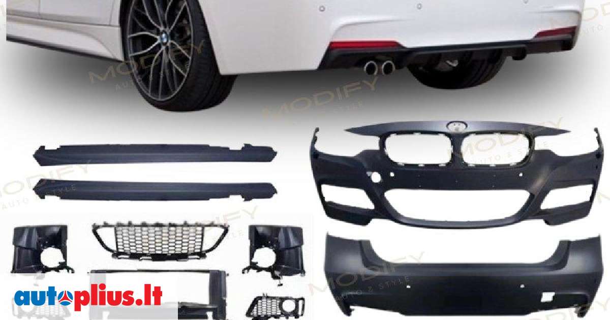 BMW 3 serija for parts. Bmw 3 f30 m sport bamperių komplektas bmw 3 f30 ...