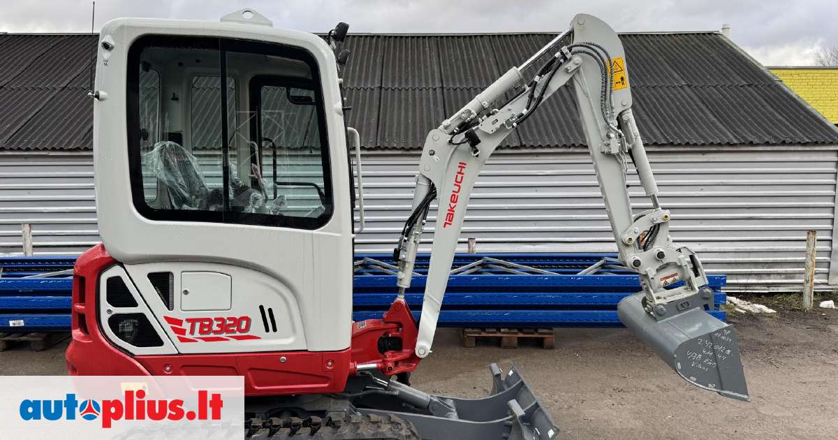 Takeuchi TB320 su rotoriumi, mini ekskavatoriai 2024-10 m., | A27345937
