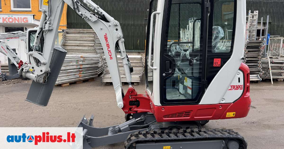 Takeuchi TB320 su rotoriumi, mini ekskavatoriai 2024-10 m., | A27345937