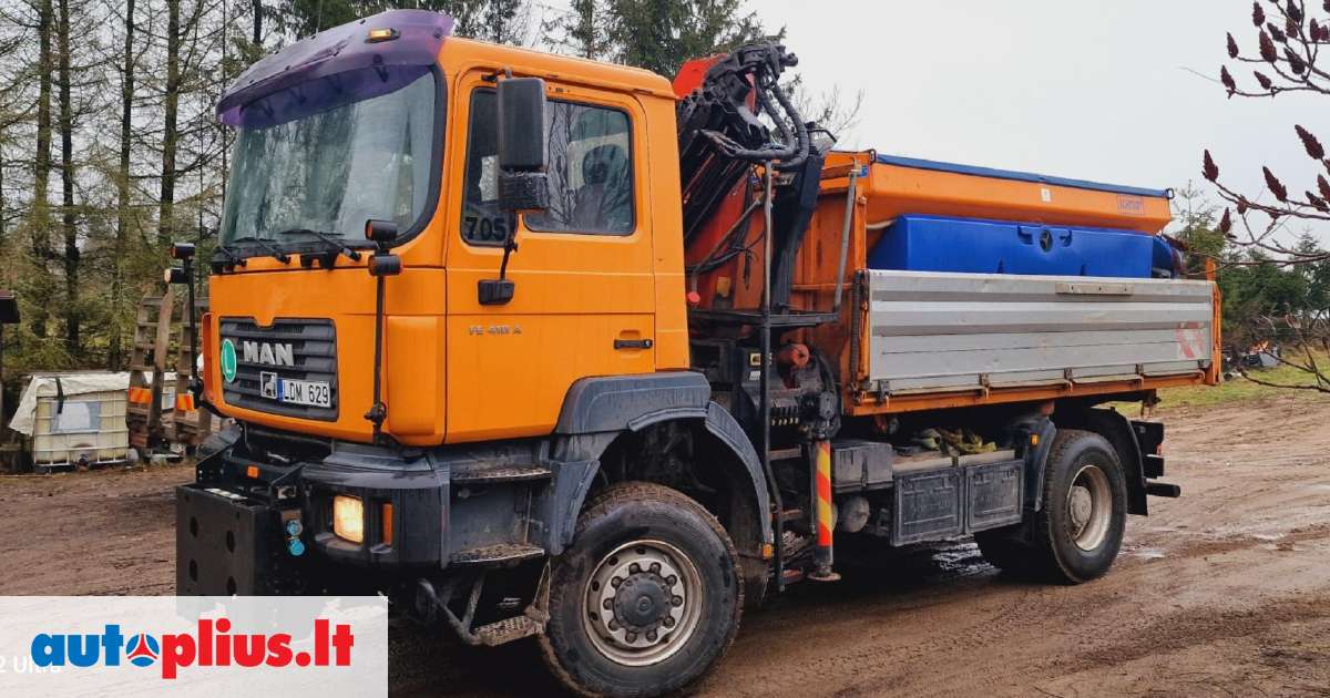 MAN 19.414, snow plows 2001 m., | A27372337