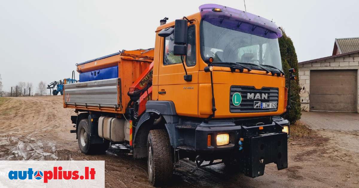 MAN 19.414, snow plows 2001 m., | A27372337