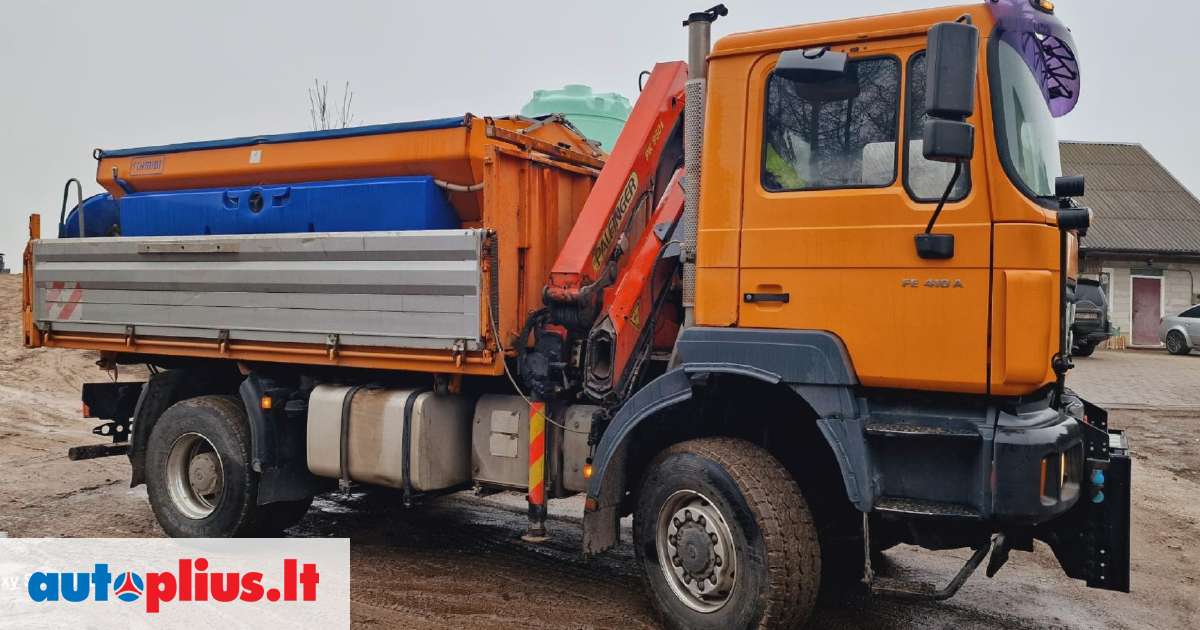 MAN 19.414, snow plows 2001 m., | A27372337