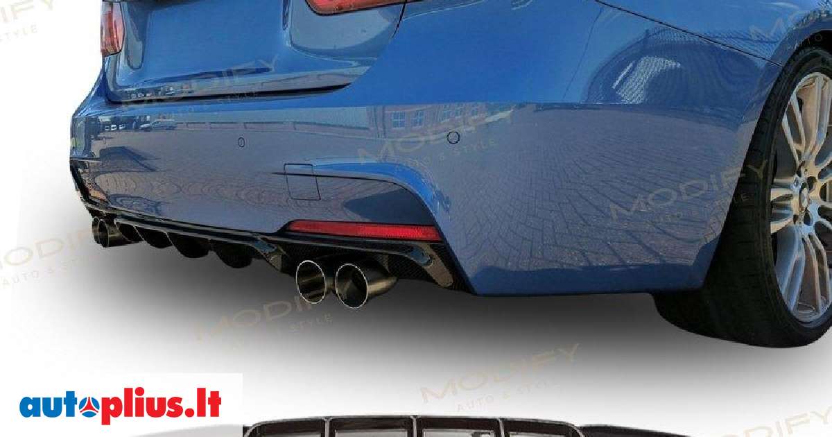BMW 3 serija Difuzorius bmw 3 f30 f31 galinio bamperio performance stiliau 2013 m., | A27376207