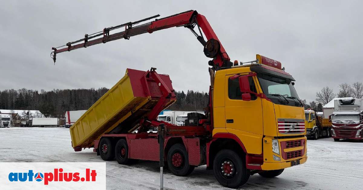 Volvo FH500 8X2*6 + CRANE HIAB + LIFT HIAB + VEB + FULL AIR, su kranu ...