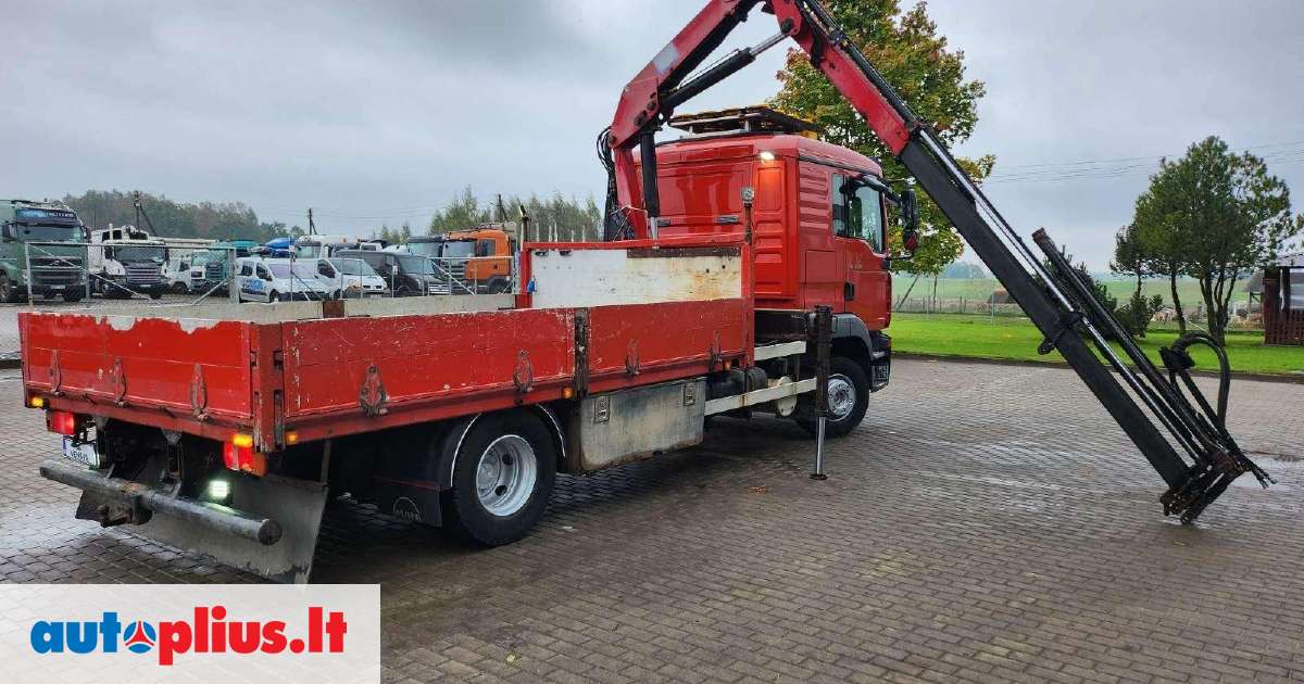 MAN TGL 12.210, 4X2, HMF 735 K4, su kranu 2009-04 m., | A27437901