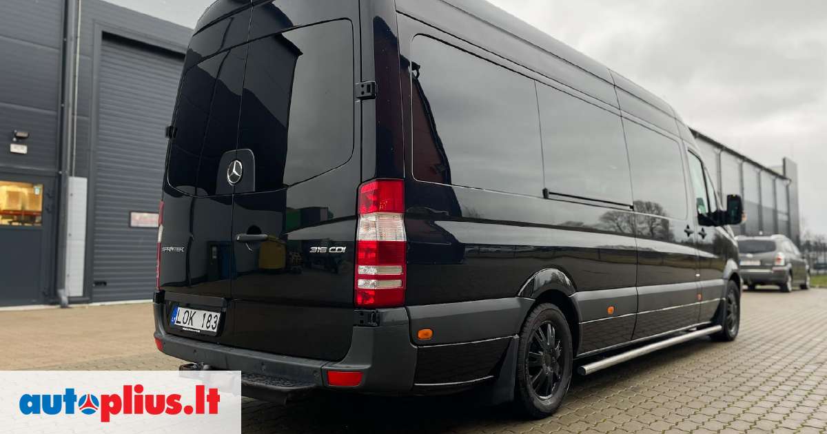 Black mercedes sprinter van, Naudoti automobiliai | Autoplius.lt