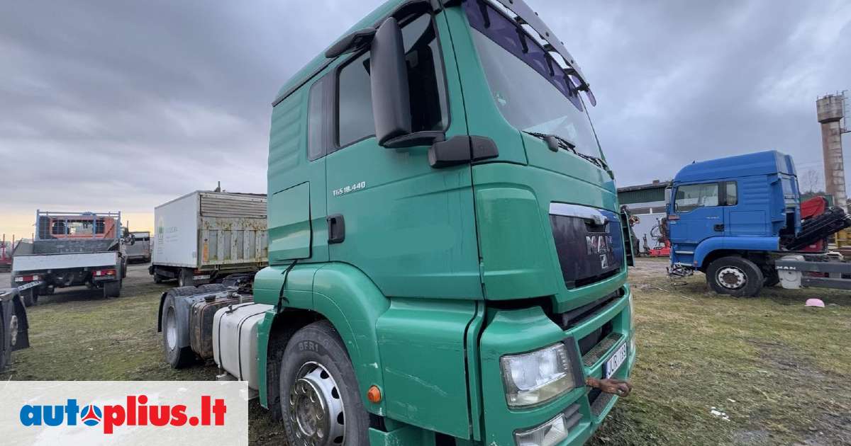 MAN TGS 18.440 + HYDRAULIC; ENGINE DEFE, single sleeper 2008-03 m ...