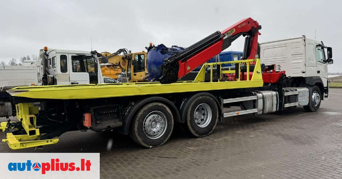 Volvo FM 460 + Palfinger PK 24500 + evacuator platform, autovežiai 2016 ...