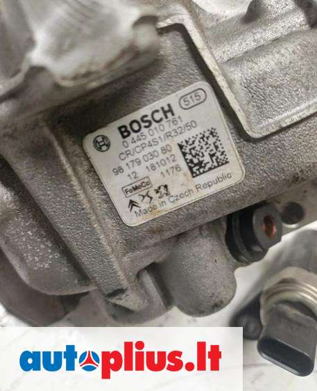 Citroen C3, 0445010761 9817903080 0445110955, įpurškimo sistema 2019-03 ...