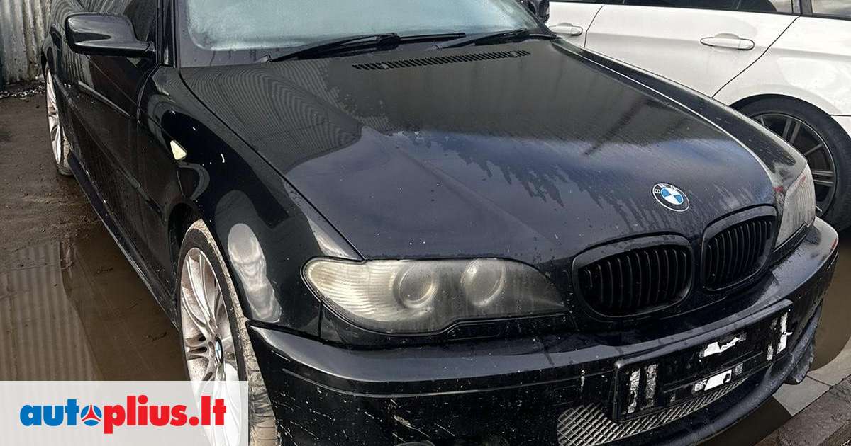 BMW 330 Bmw e46 cabrio m54b30 spalva 475 9 black sapphire metallic 2004 ...