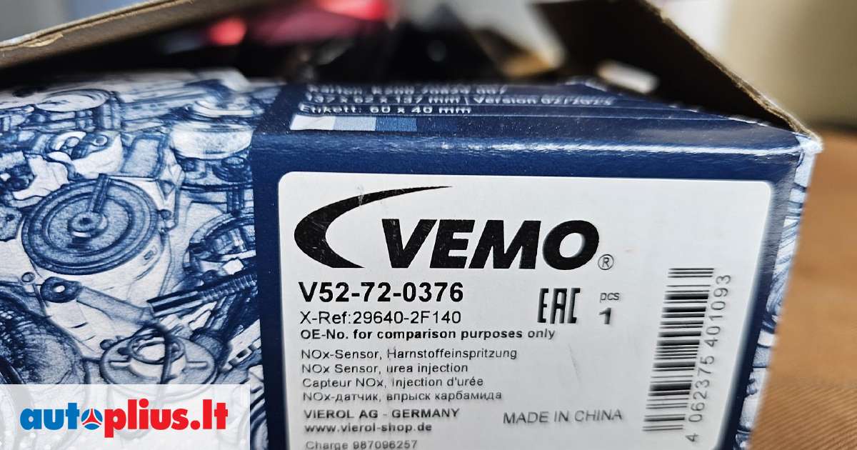 Kia Sorento, 29640-2F140, Nox daviklis 296402f140 v52 72 0376 70 nauja ...