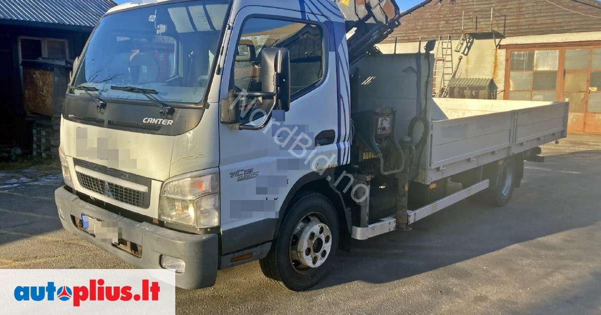 Mitsubishi Fuso CANTER 7C15 *kranas HIAB 055 *PLATFORMA *MECHANIKA ...