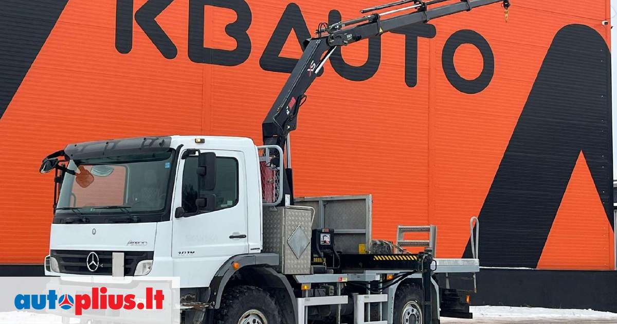 Mercedes-Benz Atego 1018 4x4, su kranu 2010-10 m., | A27693754