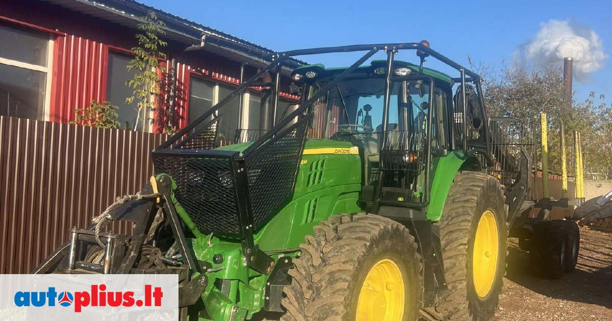 John Deere 6155M, traktoriai 2022-12 m., | A27693816