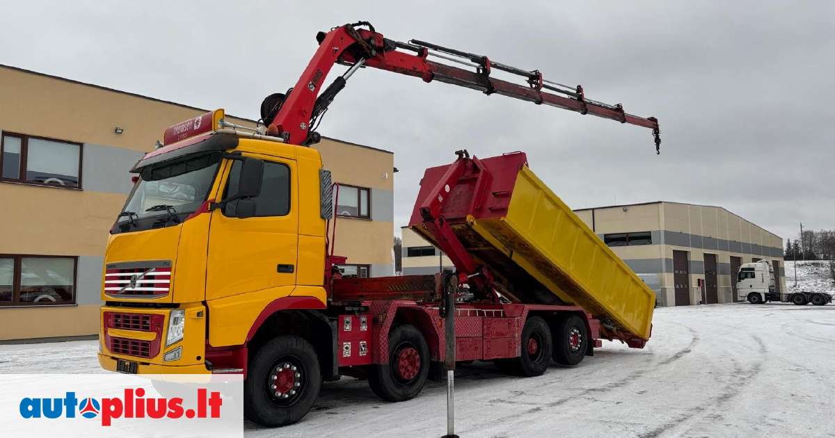 Volvo FH500 8X2*6 + CRANE HIAB + LIFT HIAB + VEB + FULL AIR, hooklift ...