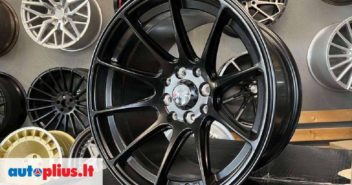Autowheels JDM Mulsti spoke Audi VW Black, lengvojo lydinio, R15 ...