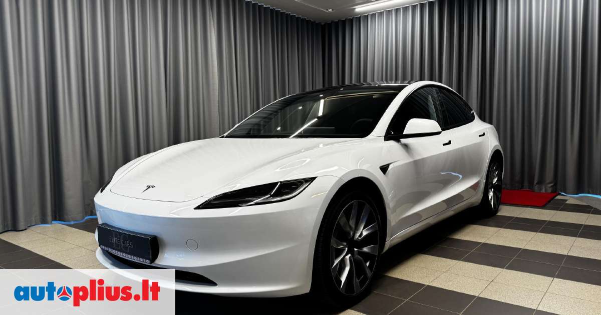 Tesla Model 3, 77 kWh, hatchback 2023-12 m., | A28049772