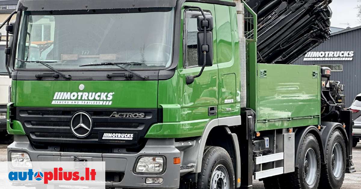 Mercedes-Benz ACTROS 2646 6X4 HIAB 377E6XS + HIPRO JIB 70 X-4, с краном ...
