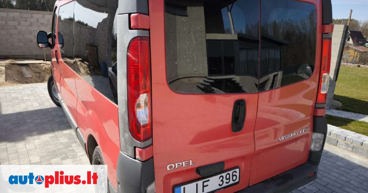Opel Vivaro, 2.0 l., passenger minibus 2007-04 m., | A28076300