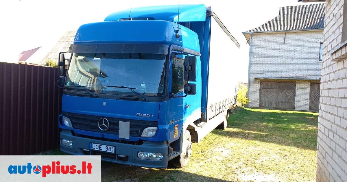 Mercedes-Benz Atego 823, dropside with curtains 2006-05 m., | A28117144