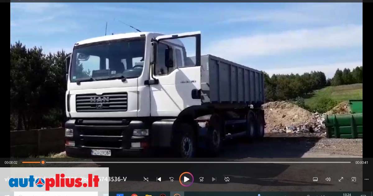 MAN TGA 32.360, savivarčiai su kabliu 2003-12 m., | A28133374