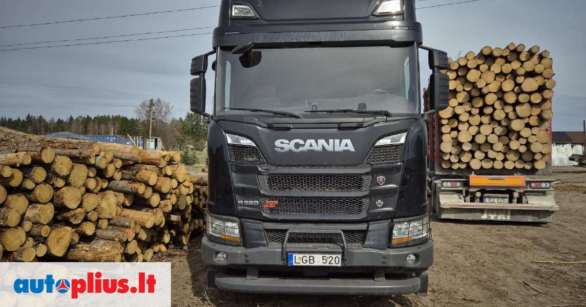 Scania R 520, medienvežiai (miškavežiai) 2019 m., | A28141190