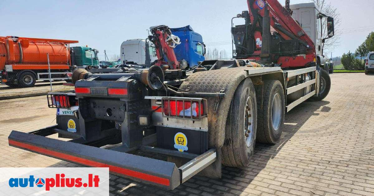 MAN TGS 26.320 6x2-4 + Hyvalift + HMF 1643-Z2, dumpers with crane 2012 ...